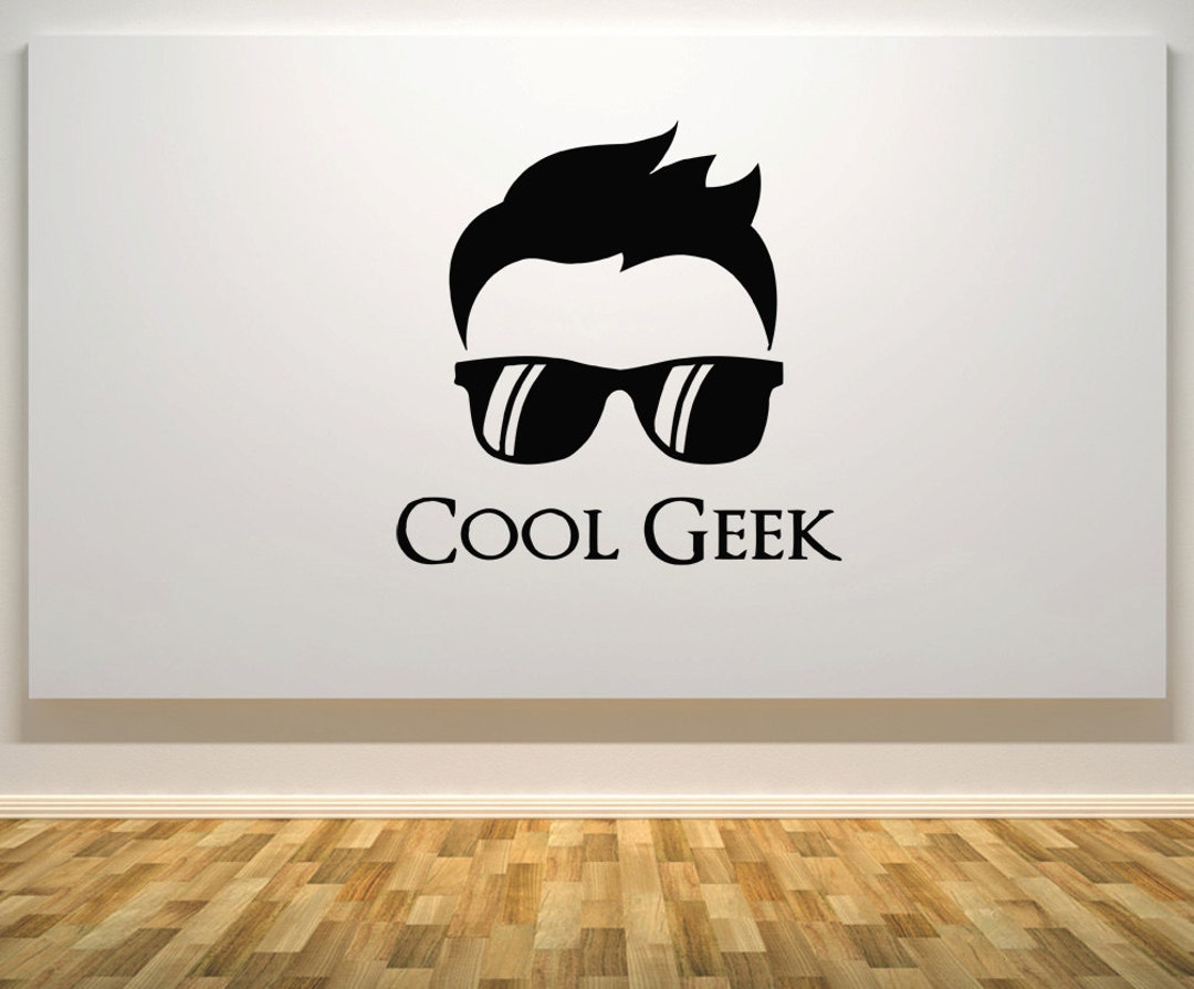 Cool Geek Sunglasses Hair Dude Kids Children's Bedroom / - Etsy