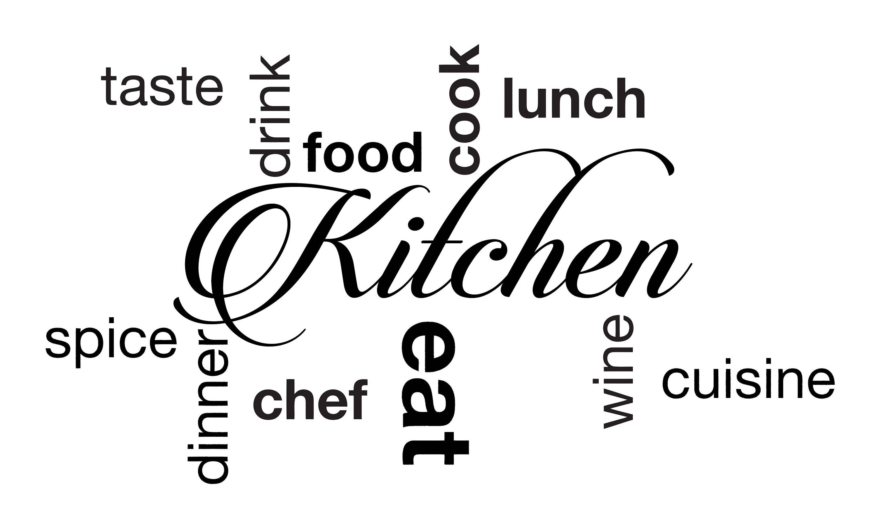 Kitchen Words-taste,drink,food,cook,eat,dinner Wine - Children's ...