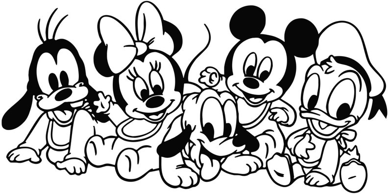 Baby Disney Characters Baby Nursery Room - Kids Childrens Play Room ...