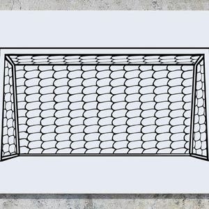 Football Soccer Goal Net Sport Bedroom Wall Art Sticker Picture Decal ...