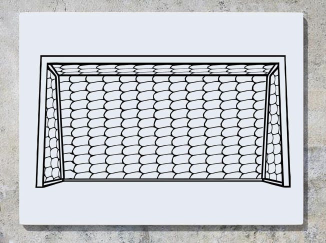 Football Soccer Goal Net Sport Bedroom Wall Art Sticker Picture Decal ...