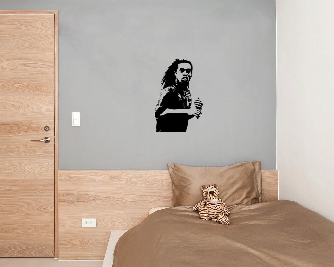 Ronaldinho Brazilian Football Soccer Player -kids Children's Bedroom ...