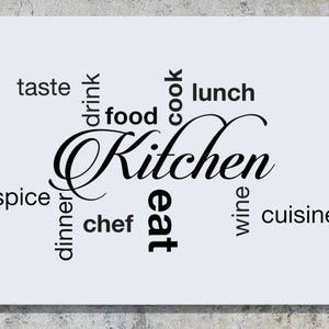 Kitchen Words-taste,drink,food,cook,eat,dinner Wine - Children's ...
