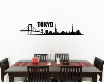 Tokyo Skyline Sticker - Etsy