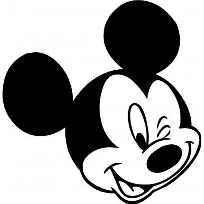 Mickey Mouse Wink Disney Kitchen Bedroom Wall Art Sticker Picture Decal ...