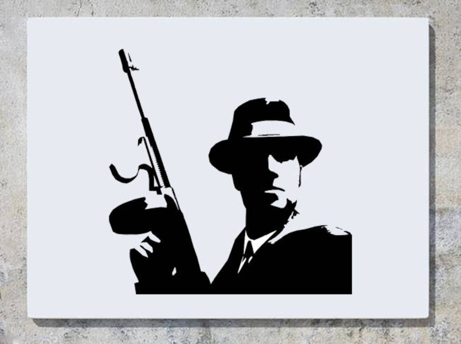 Gangster Gangsta Gang Mafia Bedroom Wall Art Sticker Picture Decal ...
