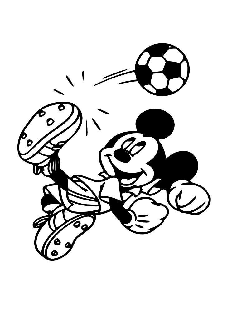 Mickey Mouse Football Soccer Disney Kitchen Bedroom Wall Art - Etsy