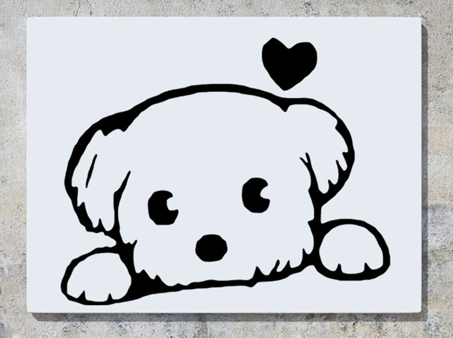 Puppy Dog Cute Pet Animal Sticker Picture Decal - Etsy UK