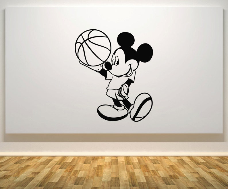 Mickey Mouse Basketball Disney Kids Children's Bedroom / - Etsy