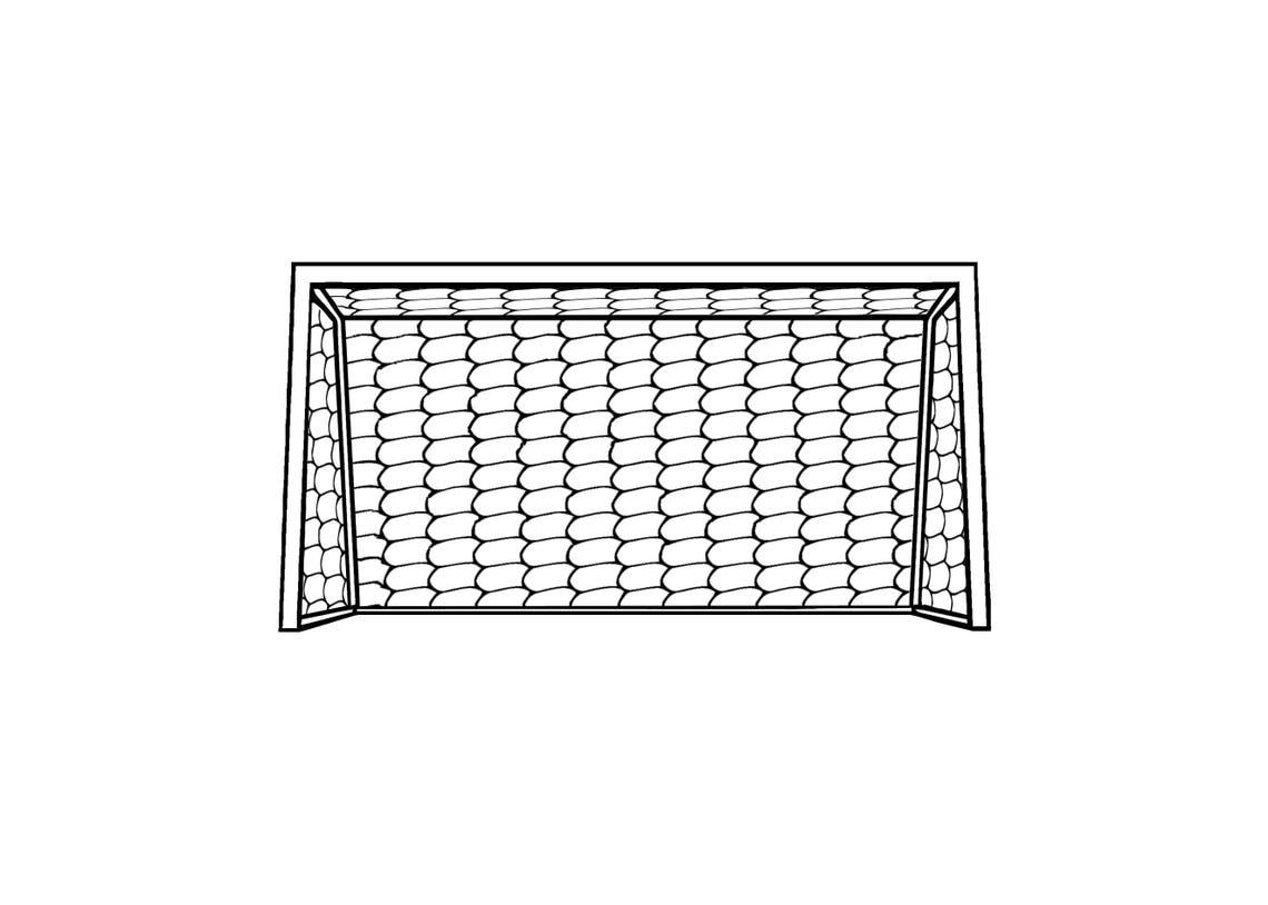 Football Soccer Goal Net Sport Bedroom Wall Art Sticker Picture Decal ...