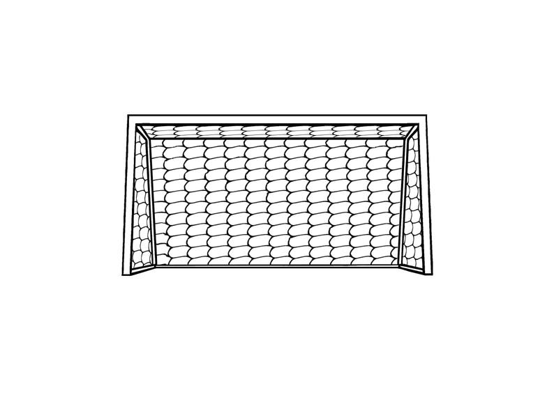 Football Soccer Goal Net Sport Bedroom Wall Art Sticker Picture Decal ...