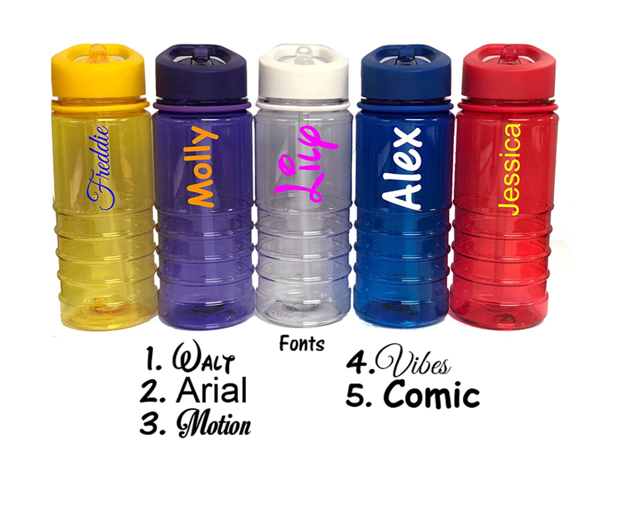 Personalised Custom Bespoke Children's Kids Water Bottle - Etsy UK