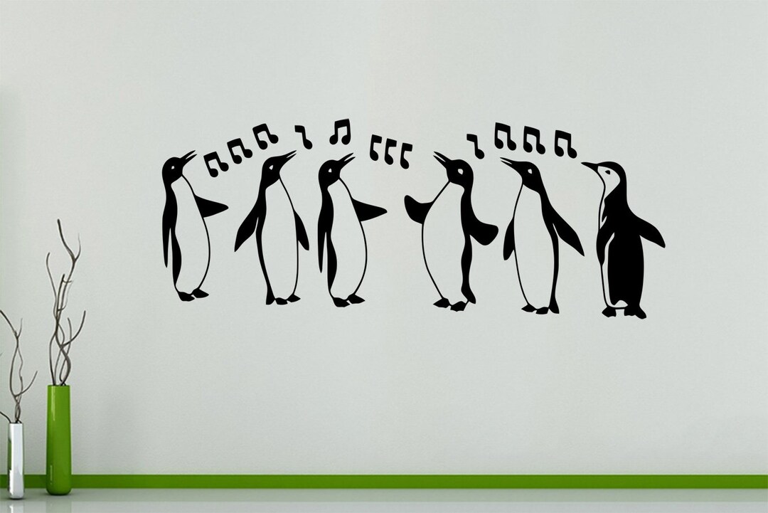 Singing Dancing Penguins Animals Sticker Picture Decal - Etsy
