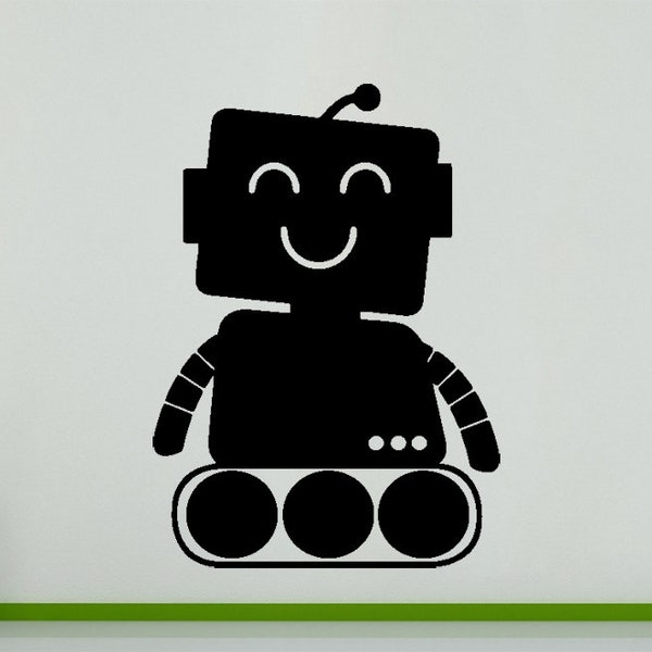 Robot Wall Decal - Etsy UK