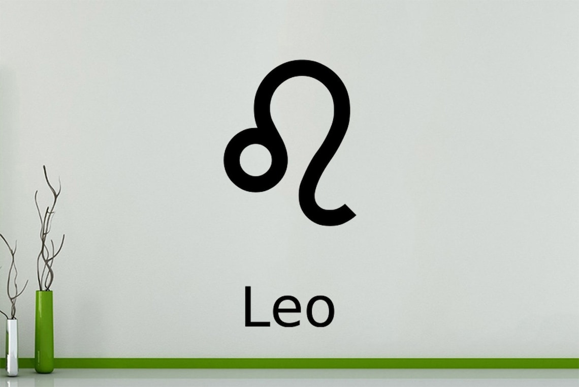Zodiac Leo Sign Symbol Horoscope Bedroom Picture Decal - Etsy