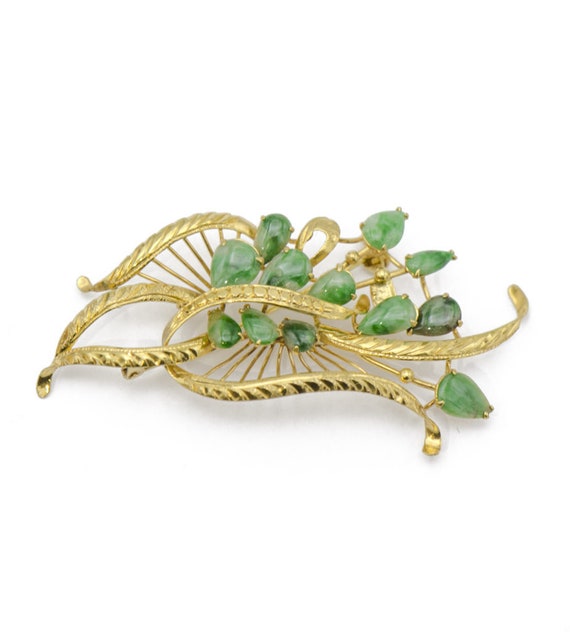 1980s gerrys filigree leaf - Gem