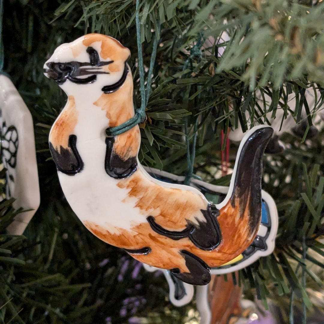 Swimming Otter Decoration, Otter Tree Dec, Christmas Yule Bauble, Hand ...