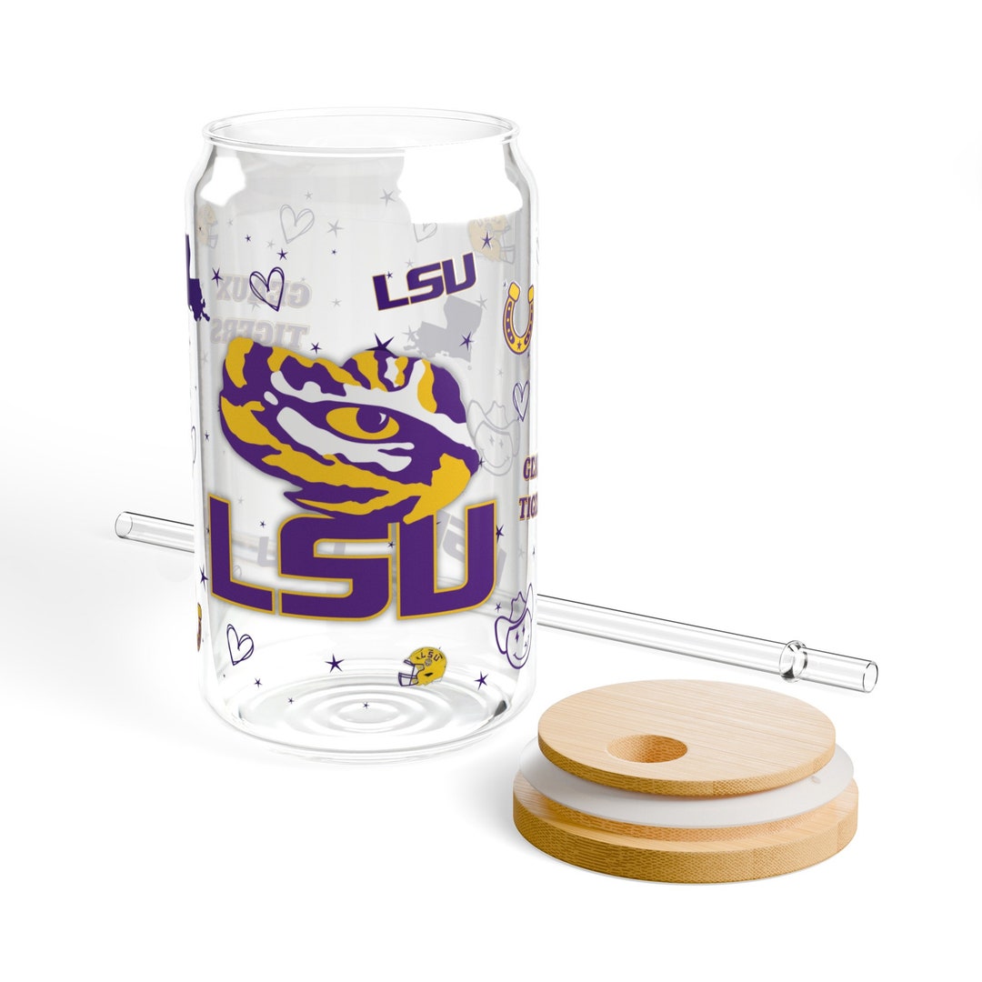 LSU Logo Southie Cup Sipper Glass - Etsy