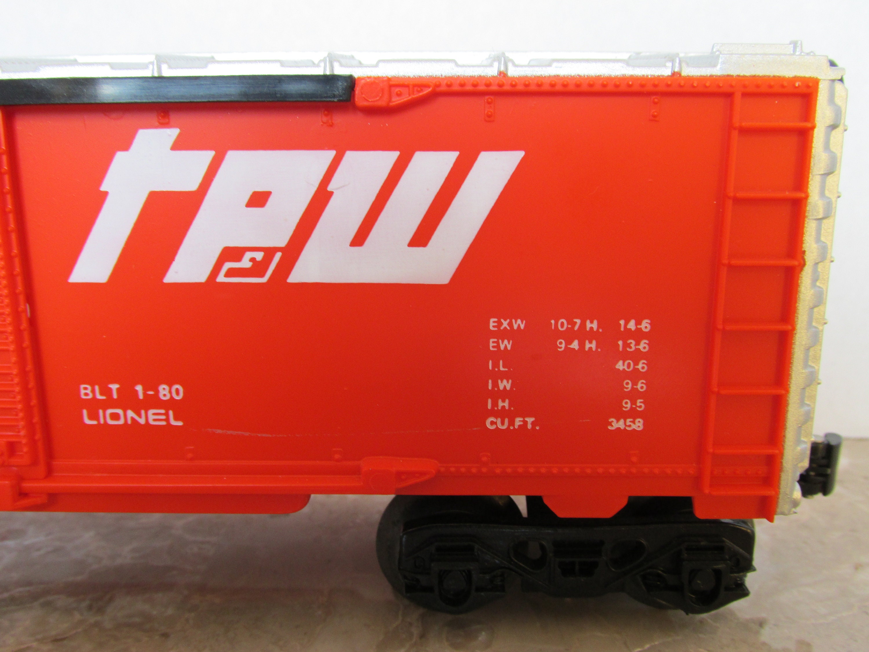 Lionel Toledo Peoria & Western (TPW) Train Car - Lionel Rolling Stock ...