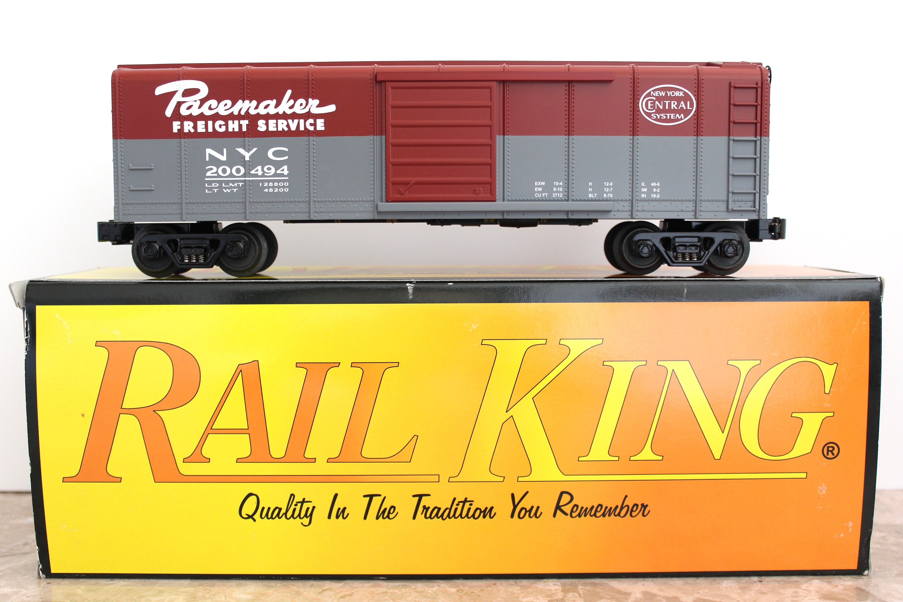 MTH New York Central Pacemaker Rounded Roof Boxcar - MTH Rolling Stock ...