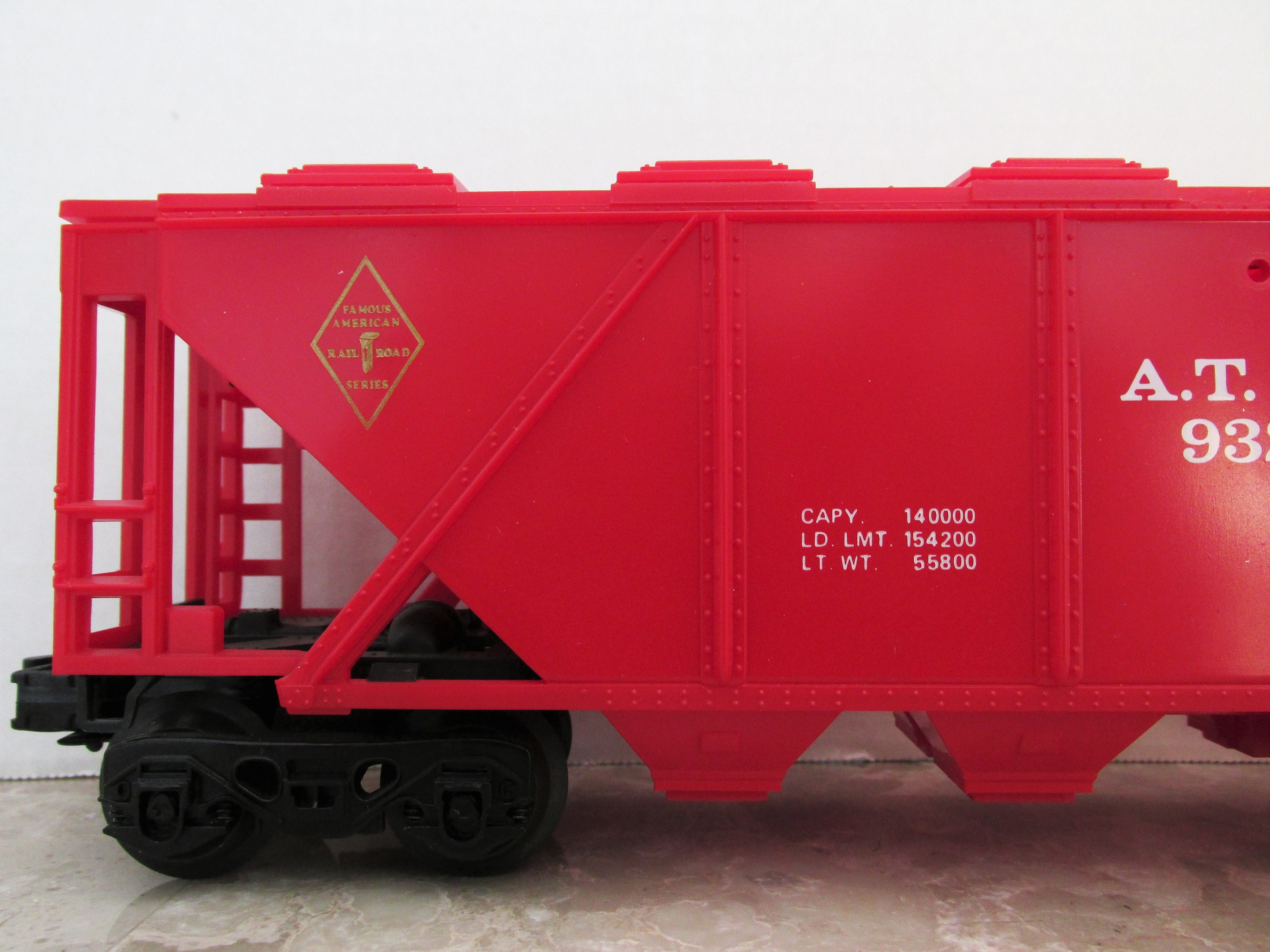 Lionel Santa Fe ATSF Covered Hopper Car Lionel Rolling Stock 6-9322 ...