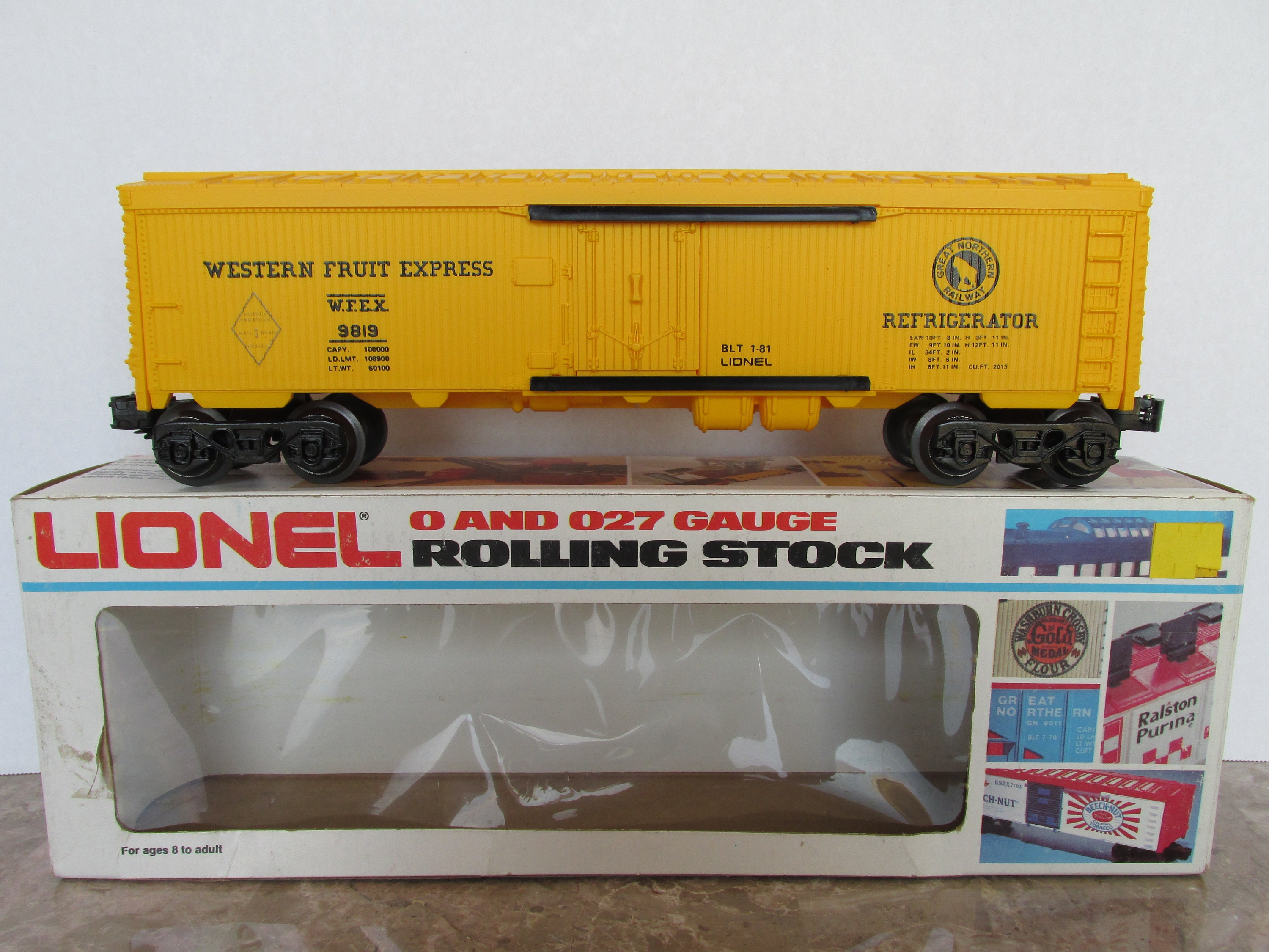 Lionel Great Northern - Western Fruit Express Reefer- Lionel Rolling ...