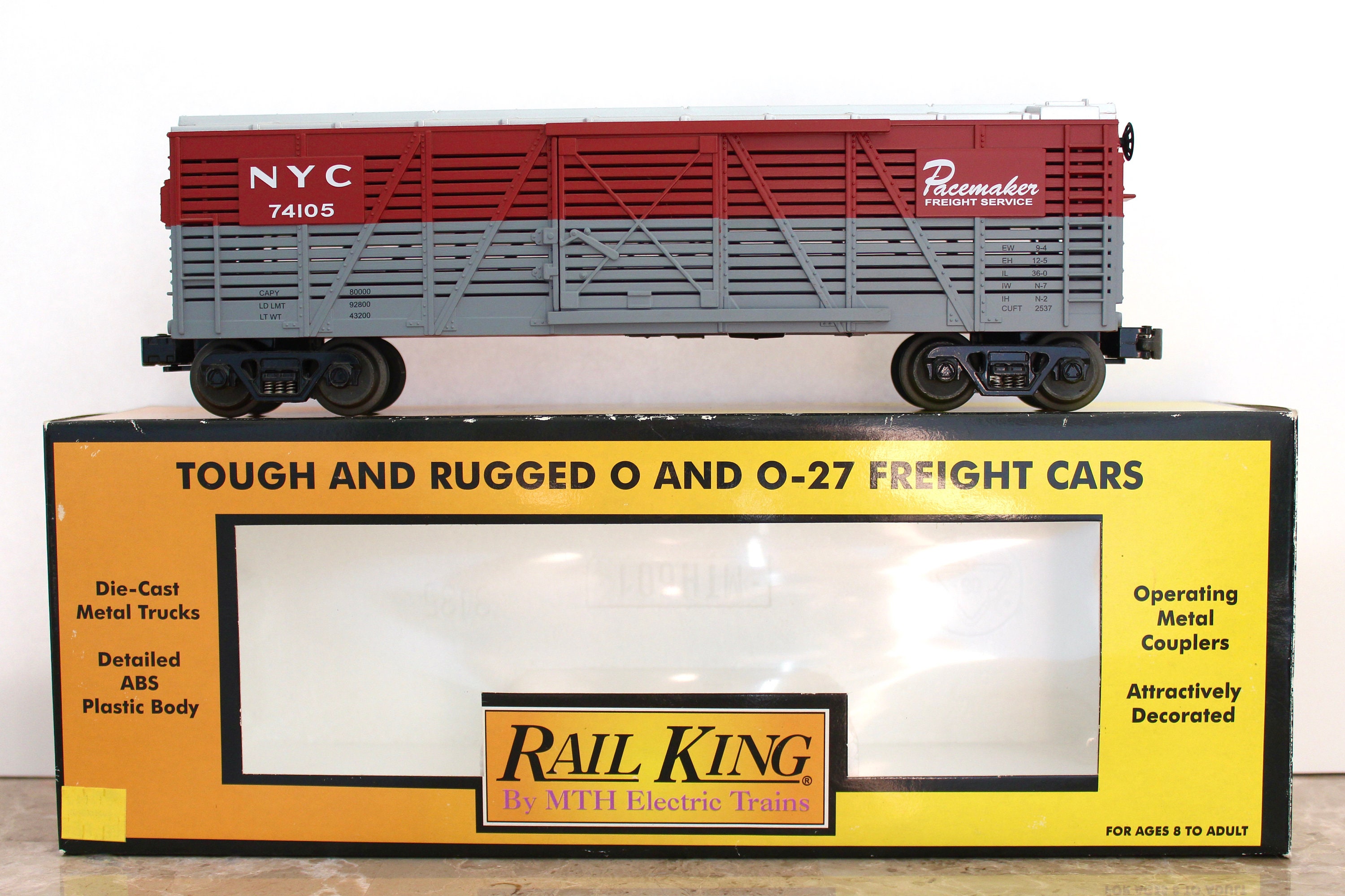 MTH New York Central Pacemaker Stock Car MTH Rolling Stock No. 30-7112 ...