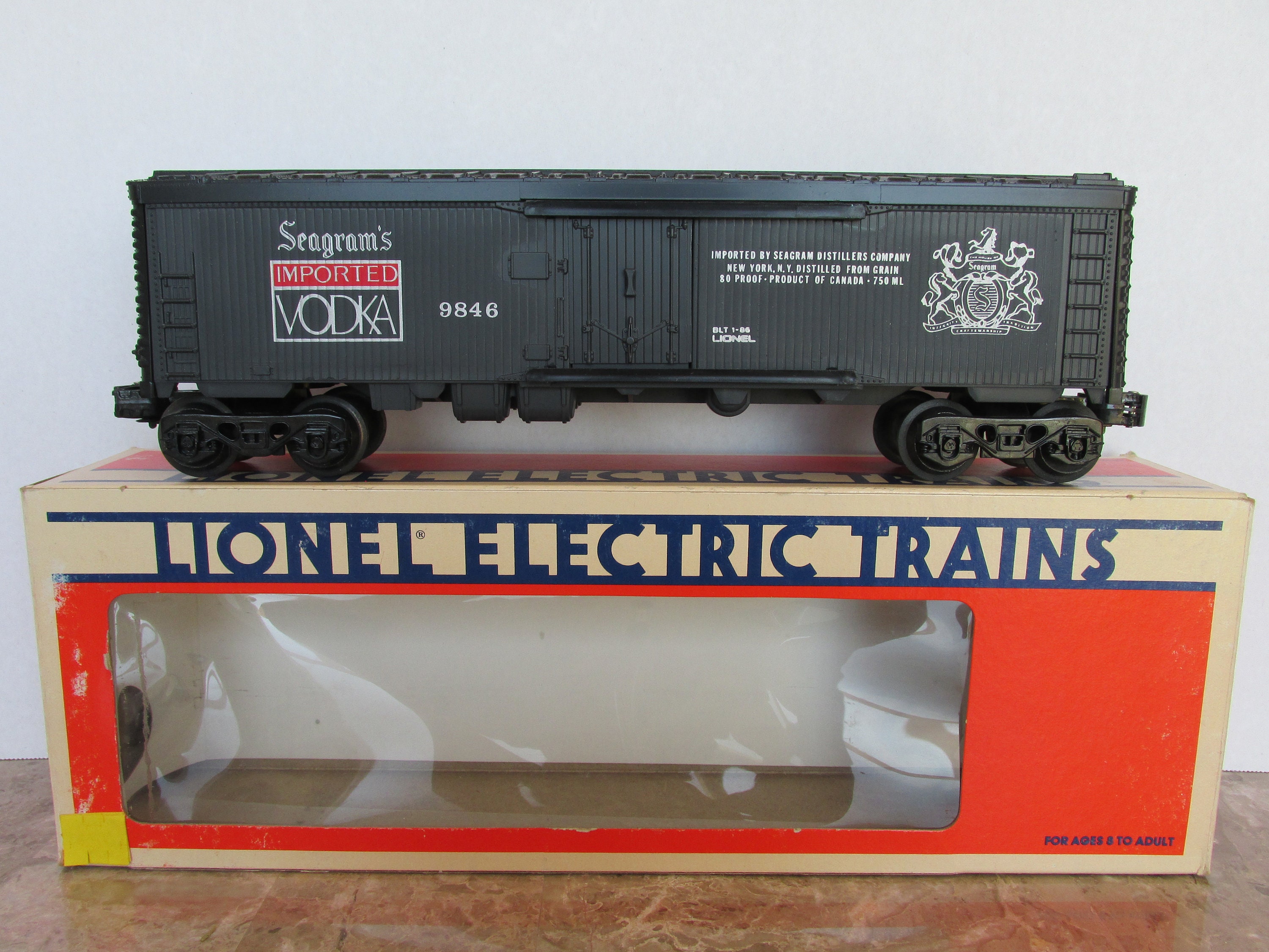 Lionel Seagram's Vodka Billboard Reefer Train Car - Lionel Rolling ...