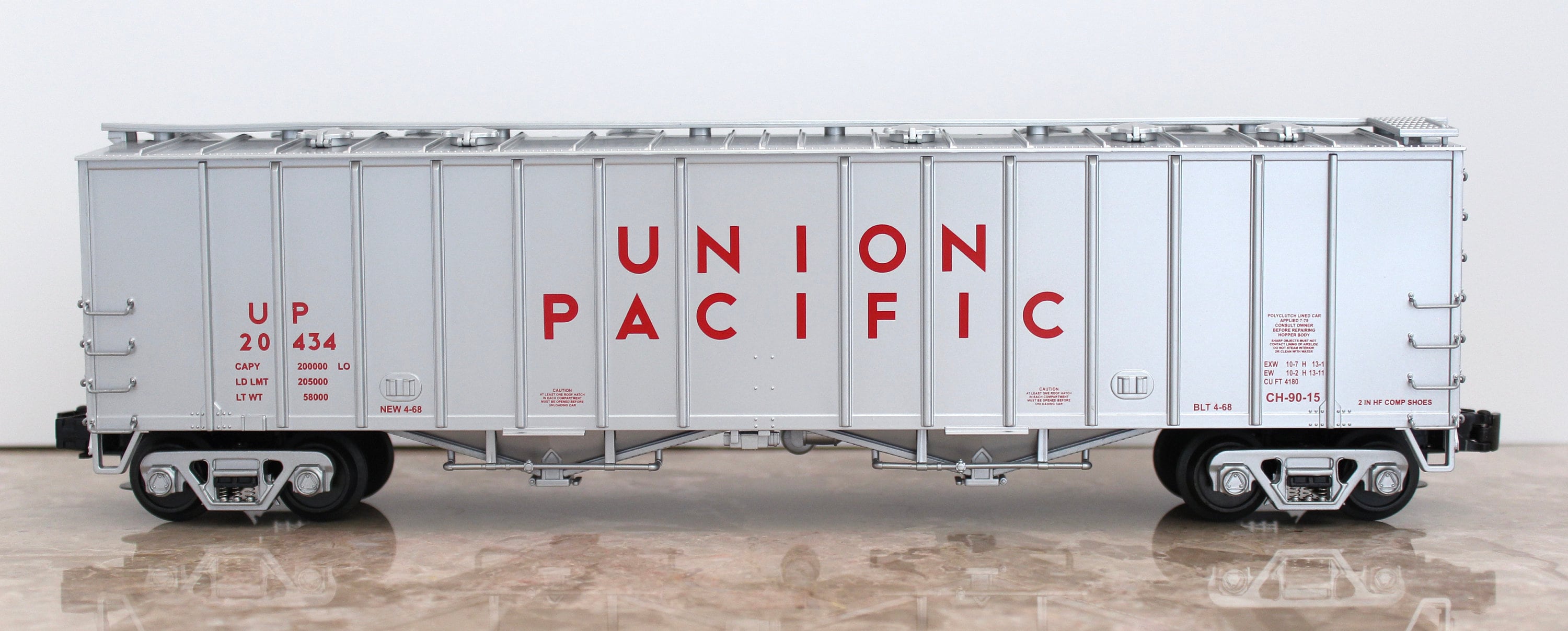 MTH Union Pacific 50' Airslide Hopper Car MTH Rolling Stock No. 20 ...