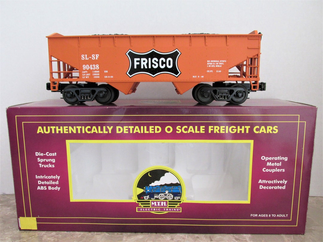 MTH Frisco Two-bay Offset Hopper With Coal Load - MTH Rolling Stock ...
