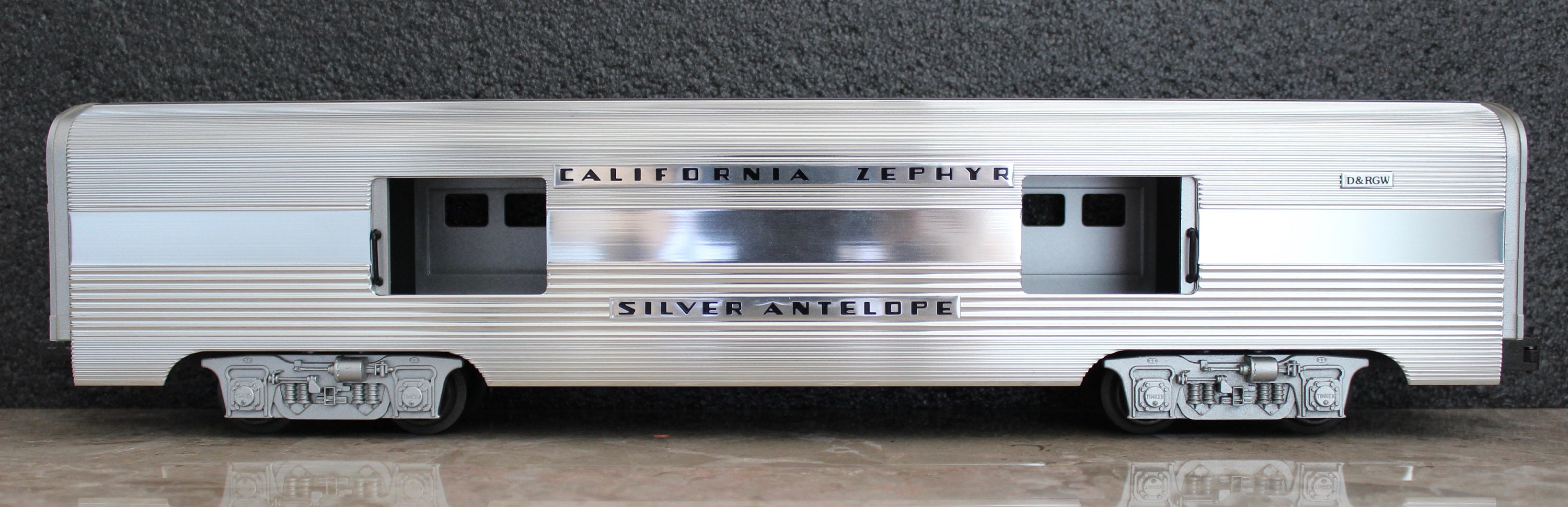 Lionel TCA California Zephyr Full Vista Baggage Aluminum Car - Lionel ...