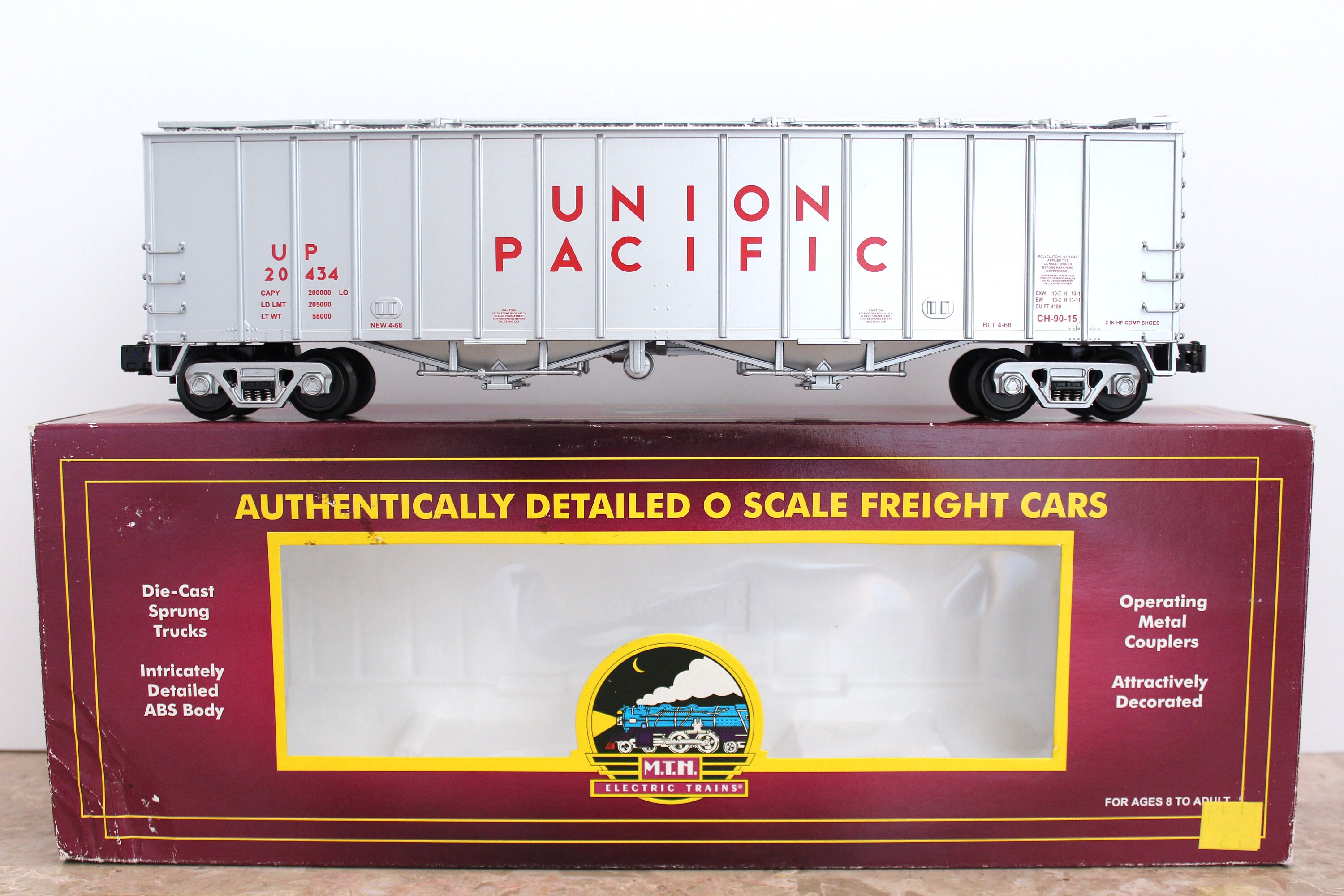 MTH Union Pacific 50' Airslide Hopper Car MTH Rolling Stock No. 20 ...
