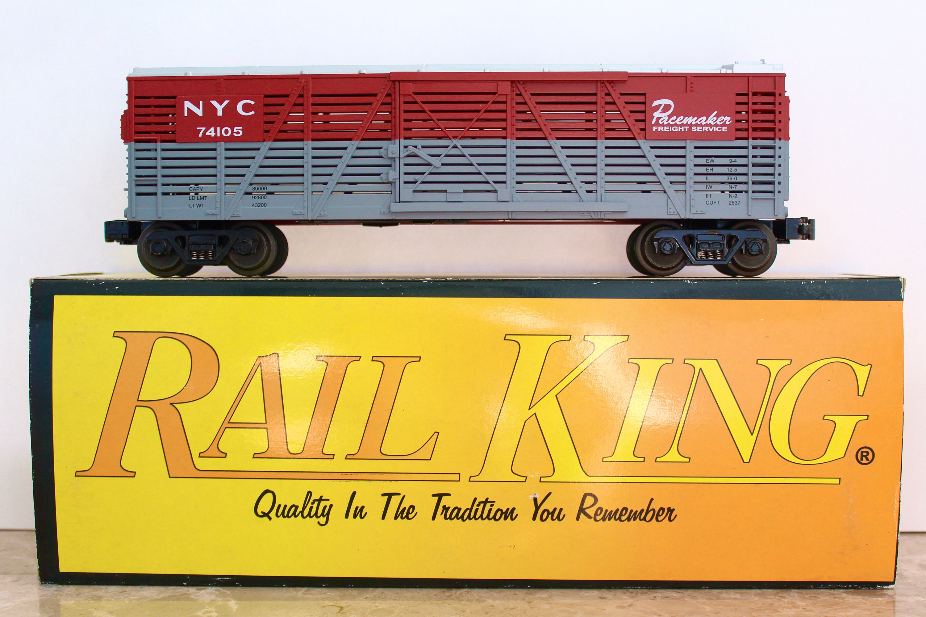 MTH New York Central Pacemaker Stock Car MTH Rolling Stock No. 30-7112 ...