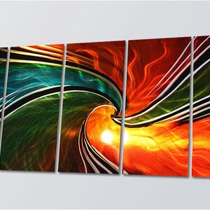 D16 Original Metal Wall Art Modern Indoor Outdoor Decor"rotating Color ...