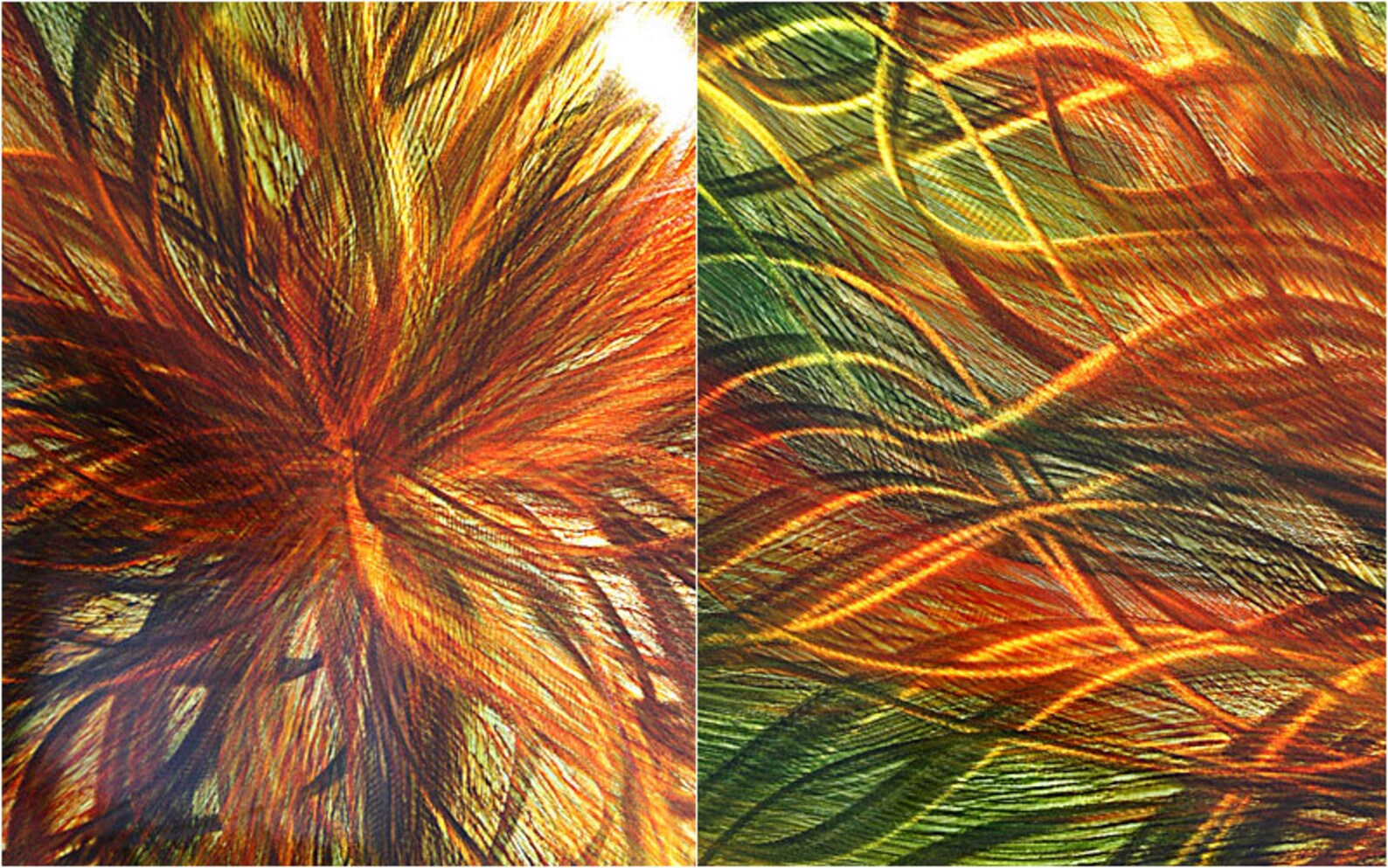 C07 Bright Original Metal Wall Art Modern Abstract Indoor | Etsy