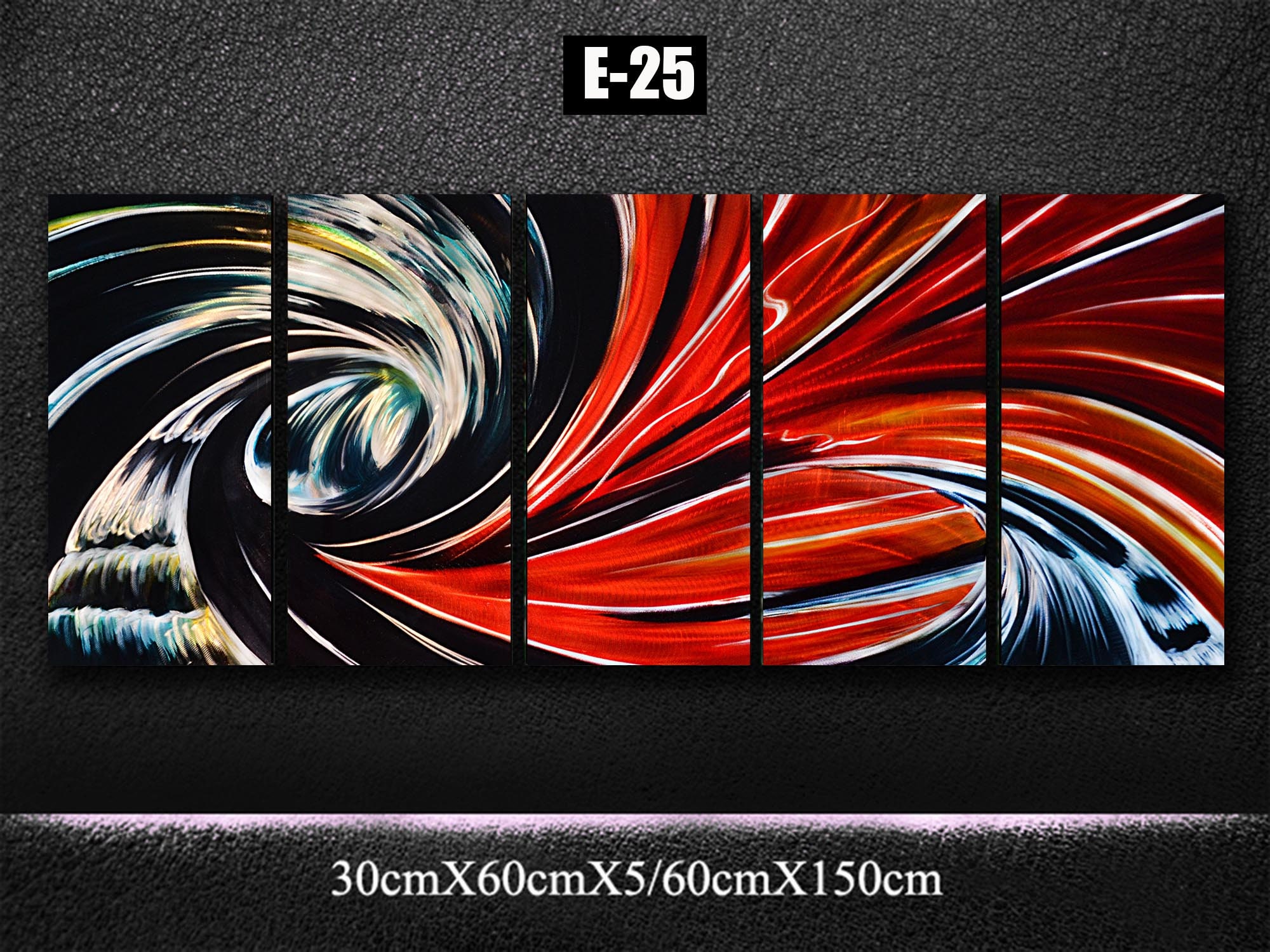 E25 Abstract Metal Aluminum Wall Art Special Shining Indoor Outdoor ...