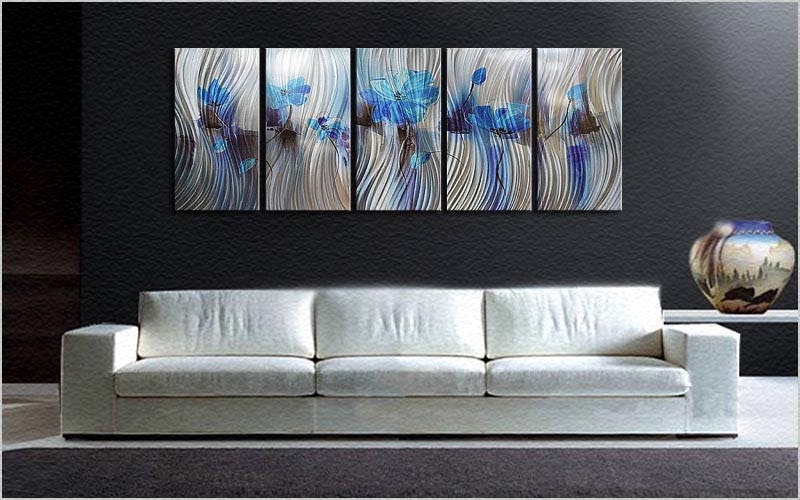 F03 Original Metal Wall Art Abstract Painting Sculpture Indoor | Etsy