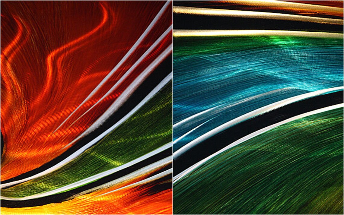 D16 Original Metal Wall Art Modern Indoor Outdoor - Etsy