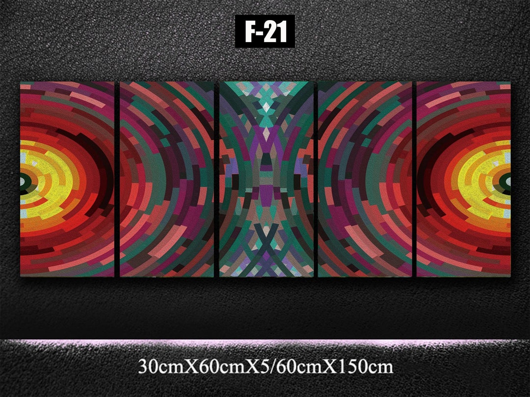 Modern Abstract Metal Wall Art: "tow Stage Effect" Indoor Outdoor Decor ...