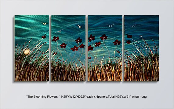 B03 Original Special Metal Wall Art Large Black Silver Home | Etsy