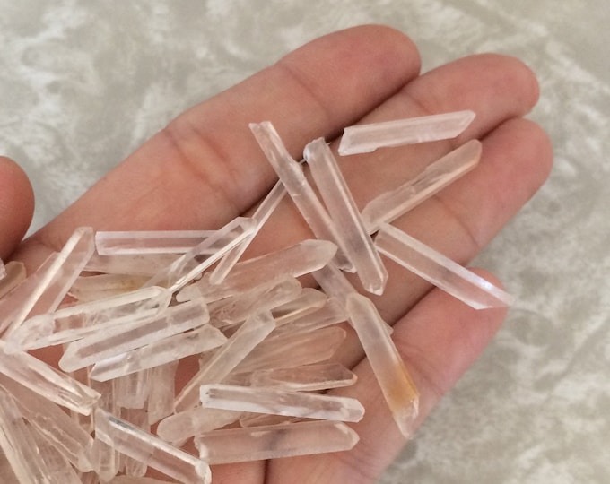 Long Thin Clear Quartz Crystal Points, Bulk Lots Quartz Crystal Jewelry ...