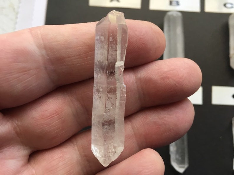 Double Terminated Quartz Crystal Point Thin Double Pointed | Etsy