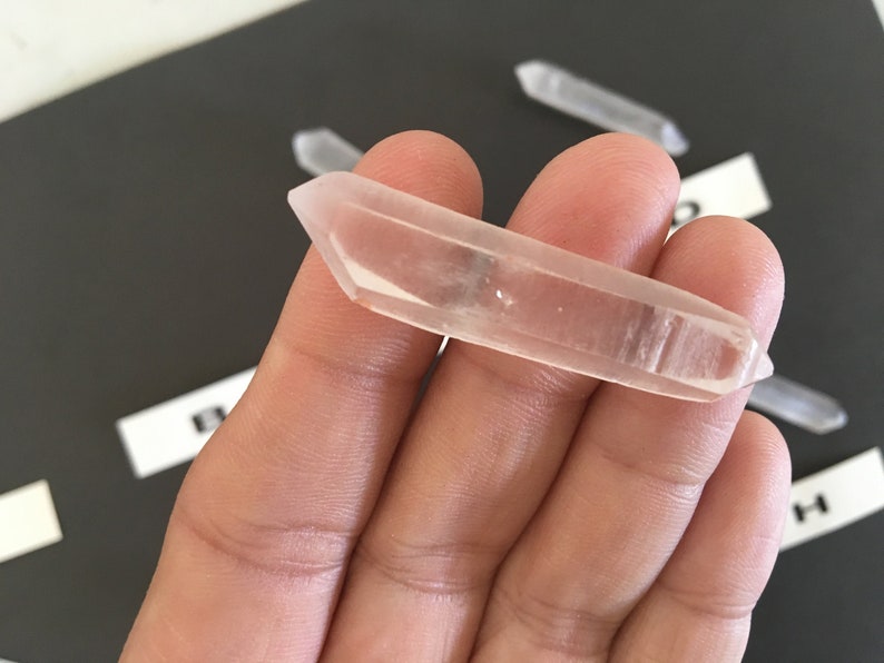 Double Terminated Quartz Crystal Point Double Pointed Clear | Etsy