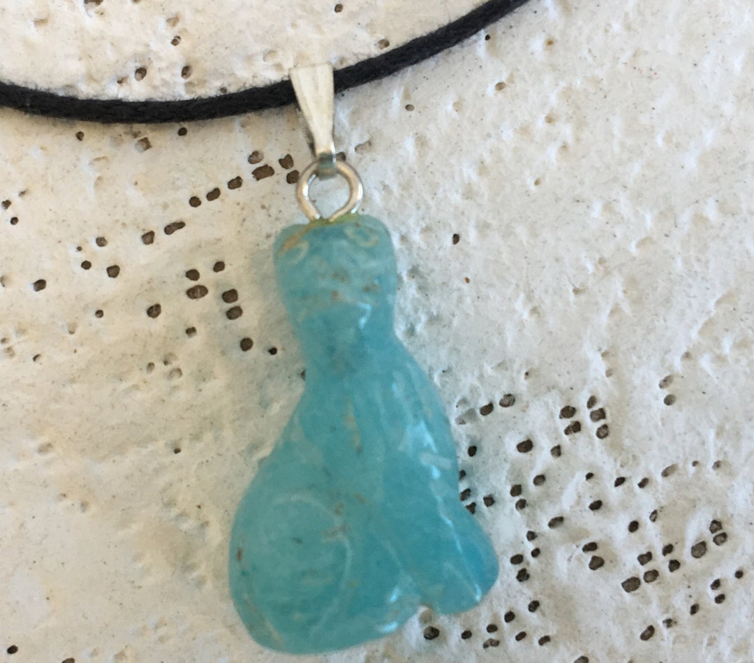 Blue Aventurine Cat Pendant, Blue Aventurine Gemstone Cat Necklace ...