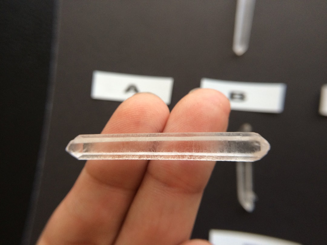 Double Terminated Quartz Crystal Point, Thin Double Pointed Crystal ...