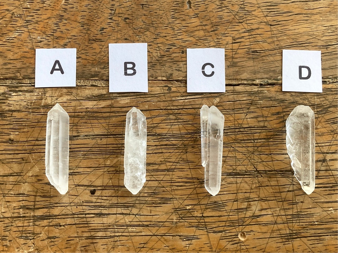 YOU PICK Double Terminated Quartz Crystal Point, Double Pointed Crystal ...