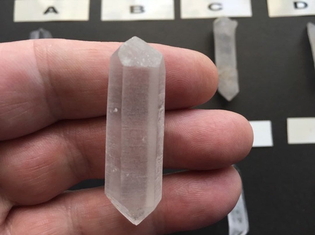 Double Terminated Quartz Crystal Point Thin Double Pointed - Etsy