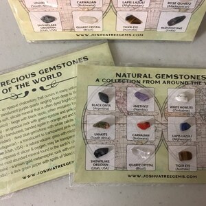 Gemstone Set, Rock Collection, Assorted Natural Gemstones From Around ...