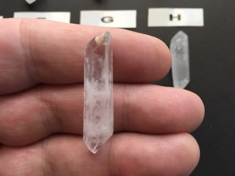 Double Terminated Quartz Crystal Point Thin Double Pointed | Etsy