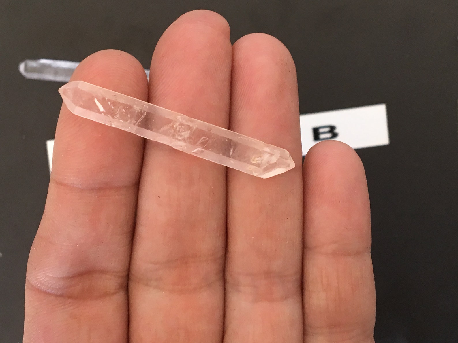 Double Terminated Quartz Crystal Point Thin Double Pointed | Etsy